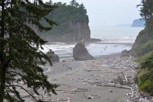 Ruby Beach: Sea Stacks and Stacked Rocks